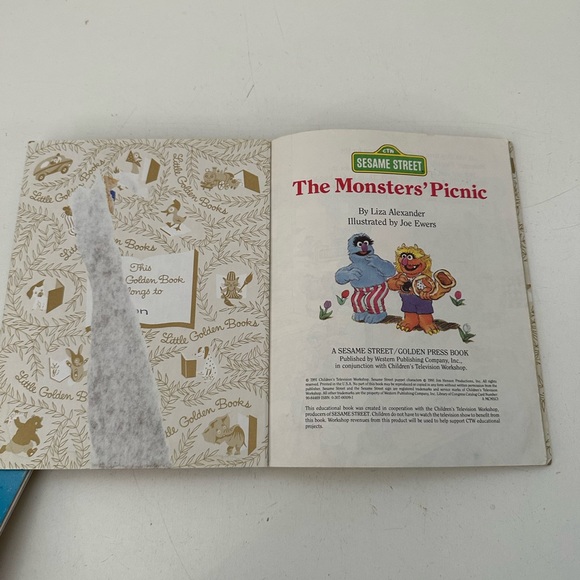 Other | Sesame Street The Monsters Picnic A Little Golden Book 1st ...